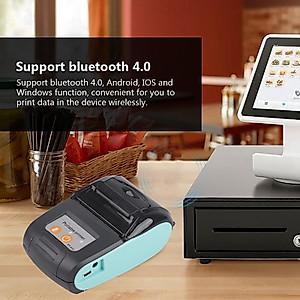 PT-210 Portable Receipt Printer, Bluetooth Thermal Printer, High Speed USB Thermal Printer Support Bluetooth 4.0, for Android, for iOS and for Windows (US Plug)