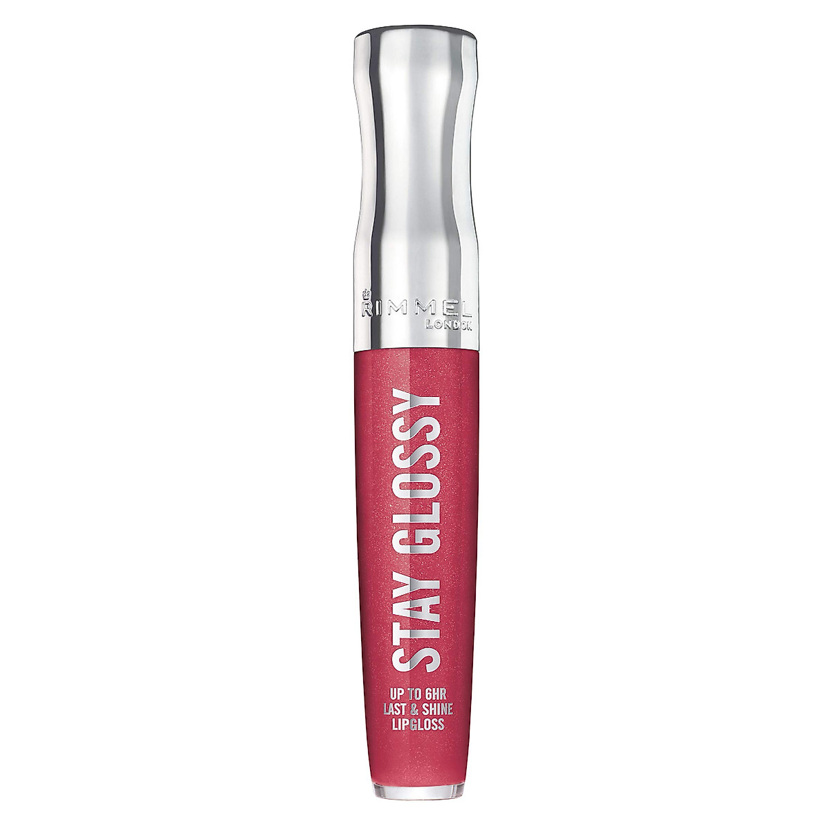 Rimmel Stay Glossy Lip Gloss - Non-Sticky and Lightweight Formula for Lip Color and Shine - 500 Rulebreaker, .18oz