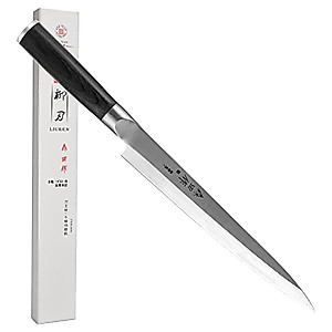 CHUYIREN Sashimi Knife- 9.5 inch(240mm), Sushi Knife, Professional Yanagiba Knife with Ergonomic Handle, Japanese Chef Knife for Fish Filleting, Slicing, Valentines Day Gifts