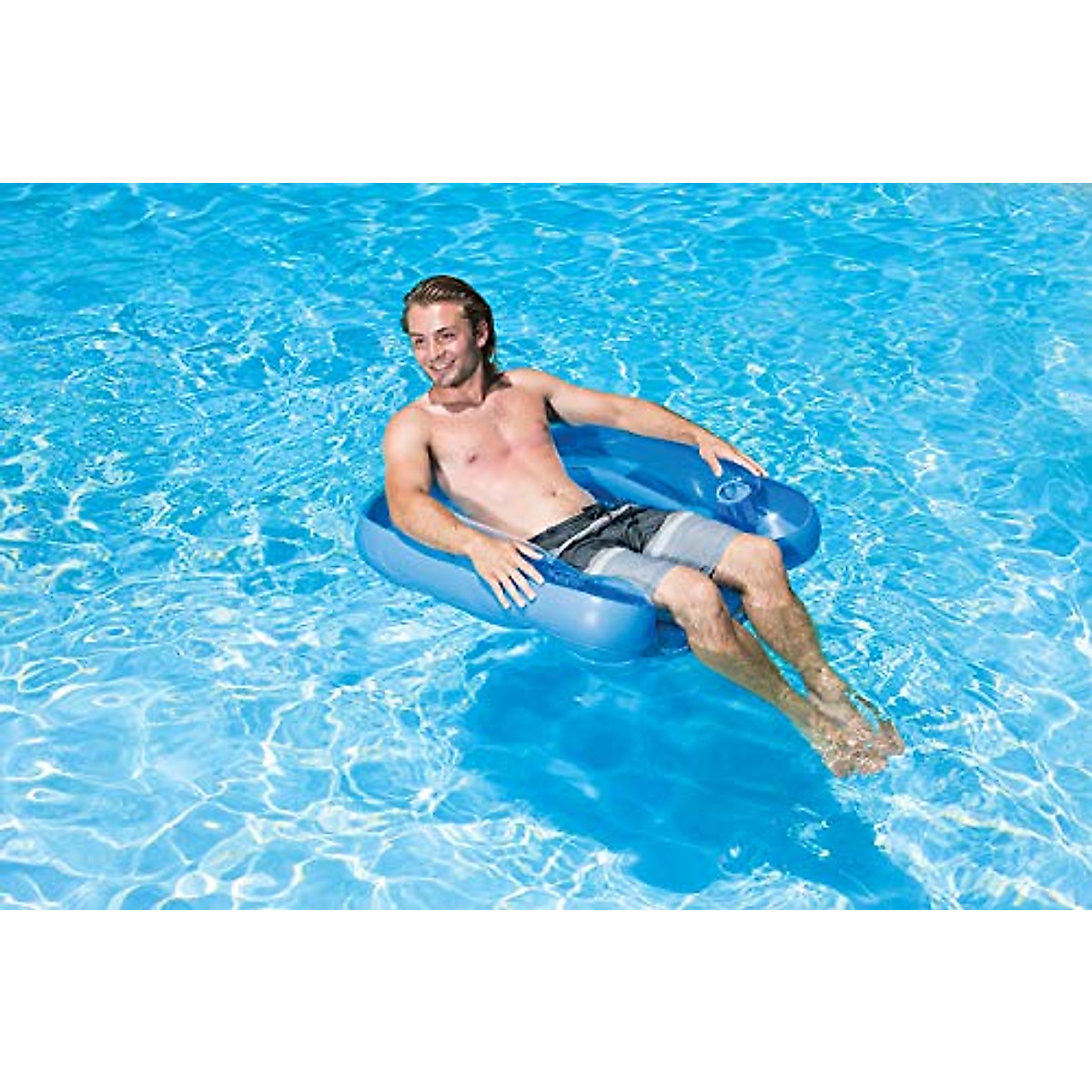 Poolmaster Paradise Water Chair Inflatable Swimming Pool Floats For Adults, Blue