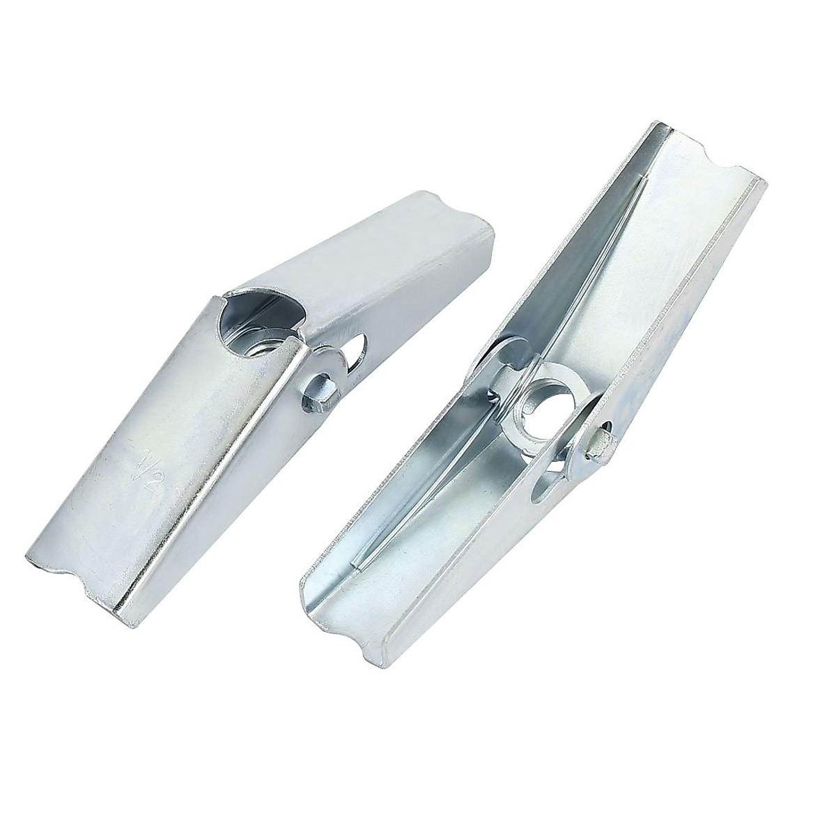 uxcell 1/2-inch Dia Female Thread Spring Loaded Hollow Wall Anchor Toggle Wing Nut 10pcs