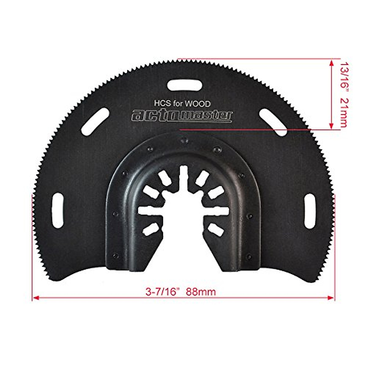ACTOMASTER HCS Oscillating Segmented Saw Blade for Oscillating Tool Multitool, Pack of 6