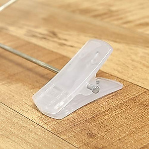 Plastic Pants Hangers Adjustable Clips Non Slip Space Saving Slim Skirt Hangers 10P White TPAG52435