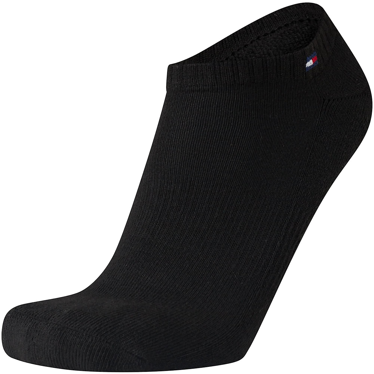 Tommy Hilfiger Men's Athletic Socks - Cushion No Show Ankle Socks (6 Pack), Size Shoe Size 7-12, Pure Black
