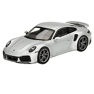 Truescale Miniatures 911 Turbo S GT Silver Metallic Edition to 4200 Pieces Worldwide 1/64 Diecast Model Car by True Scale MGT00354