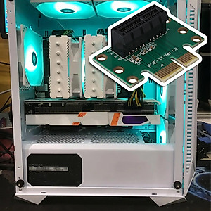 RDEXP PCI-Express 1X Riser Card 90 Degree Right Angle Riser Adapter Card