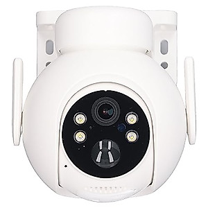 Solar Security Camera, HD 4MP Prevent Flicker Weather Resistant Home Surveillance Camera Color Night Viewing 2 Way Talk IP66 Waterproof for Remote Monitoring