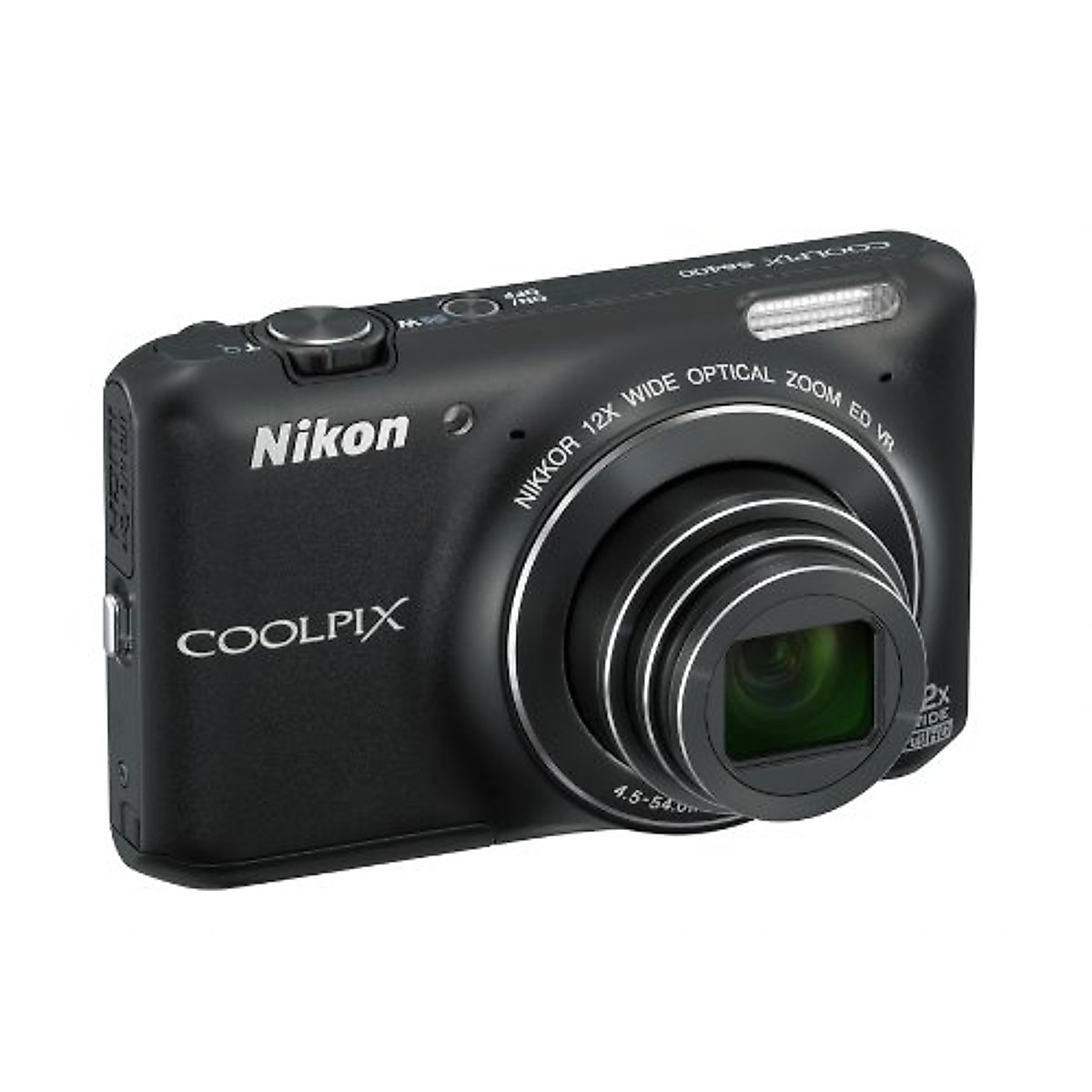 Nikon COOLPIX S6400 16 MP Digital Camera with 12x Optical Zoom and 3-inch LCD (Black) (OLD MODEL)