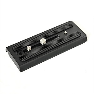 TOSICAM 2pcs Quick Release Plate Tripod Mounting Plate for Camera Mount with 1/4 3/8 inch Screws Manfrotto MVH500AH 501HDV 502A 503HDV 504 701HDV MH055M0-Q5 Innorel f60 Miliboo MYT802 RC5