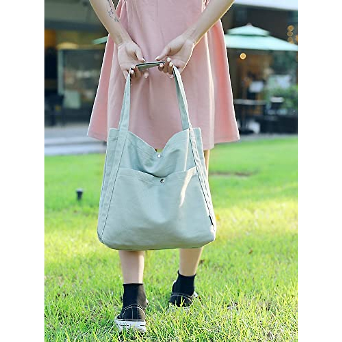 Canvas Tote Bag Purse Women Shoulder Bag Large Satchel Handbag Travel Bags Hobo Bags Daily Purse