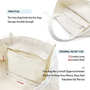 ZHANTUONE Canvas Tote Bag，Nothing In The Bag Beloings To Me，Funny Mom Canvas Tote Bag，New Baby Gift，Mom Birthday Gifts，Baby Shower Gifts，Mothers Day Gifts ，For New Mom Maternity Gift，Pregnancy Gift