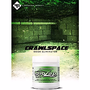 BioZap Air Purifier & Deodorizer (16-oz Jar) - Australian Tea Tree Oil Gel. Naturally Eliminates Odors in Basements, Crawlspaces, Gyms, Cars, Closets and More.