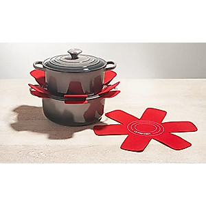 Le Creuset Set of 3 Felt Cookware Protectors - Cerise