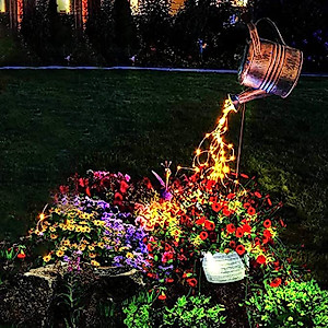 HDOOMN Solar Fairy Watering Can Lights - LED Garden Shower Art Light Decoration Waterproof Strip Lights for Outdoors Lamp Outdoor Star String Lights for Home Pathway Patio Yard Festoon Flash