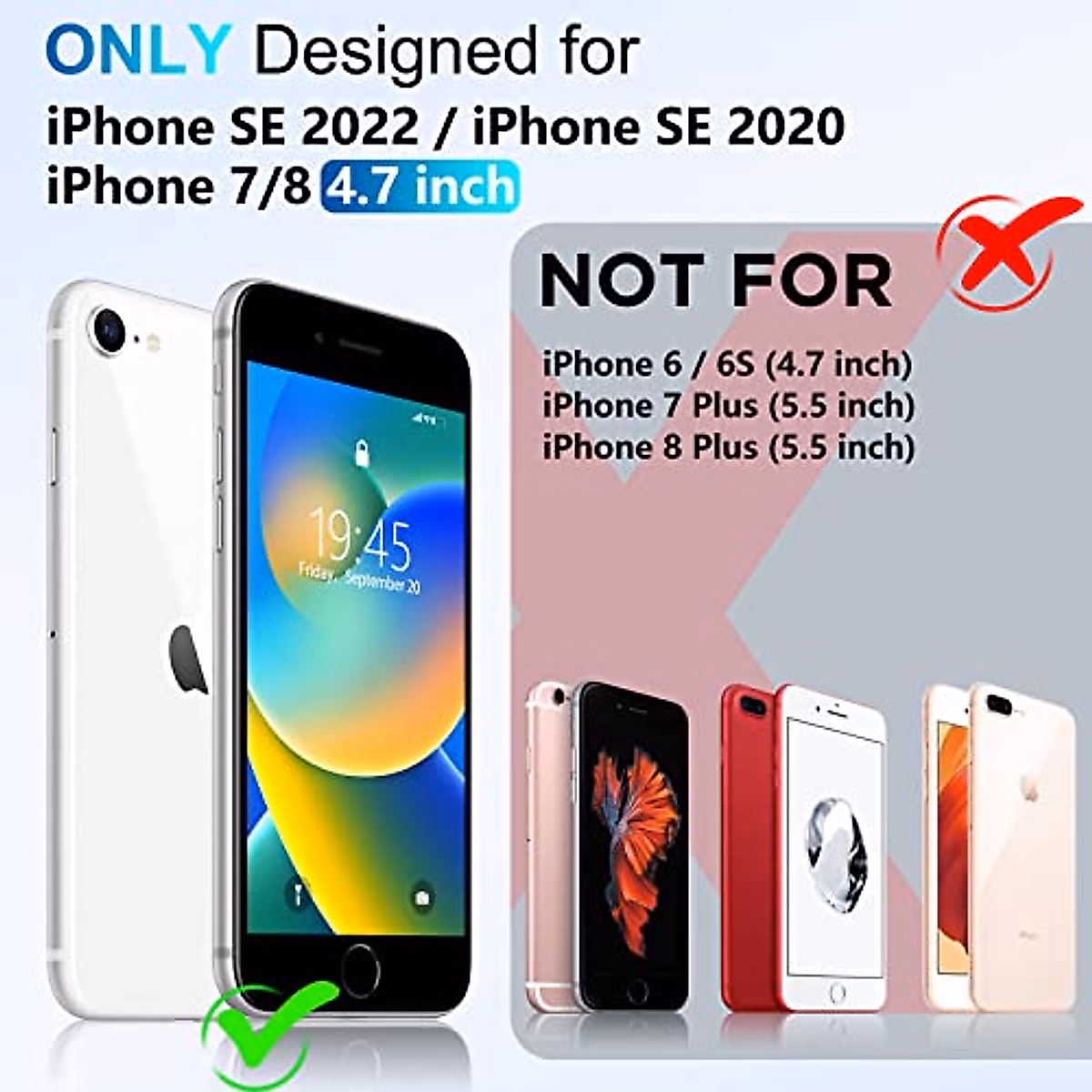 okzilla for iPhone SE Case 2022/3rd/2020, with [360 Rotation Ring Bracket Stand] [No Fall-Off Kickstand] [Military Grade Drop Protection] Slim Thin Shockproof Phone Case Cover 4.7 inch - Black