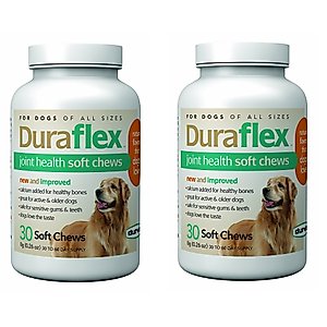 Duraflex Joint Health Soft Chews, 60 Chews, Glucosamine and Vitamin E Supplements for Dogs