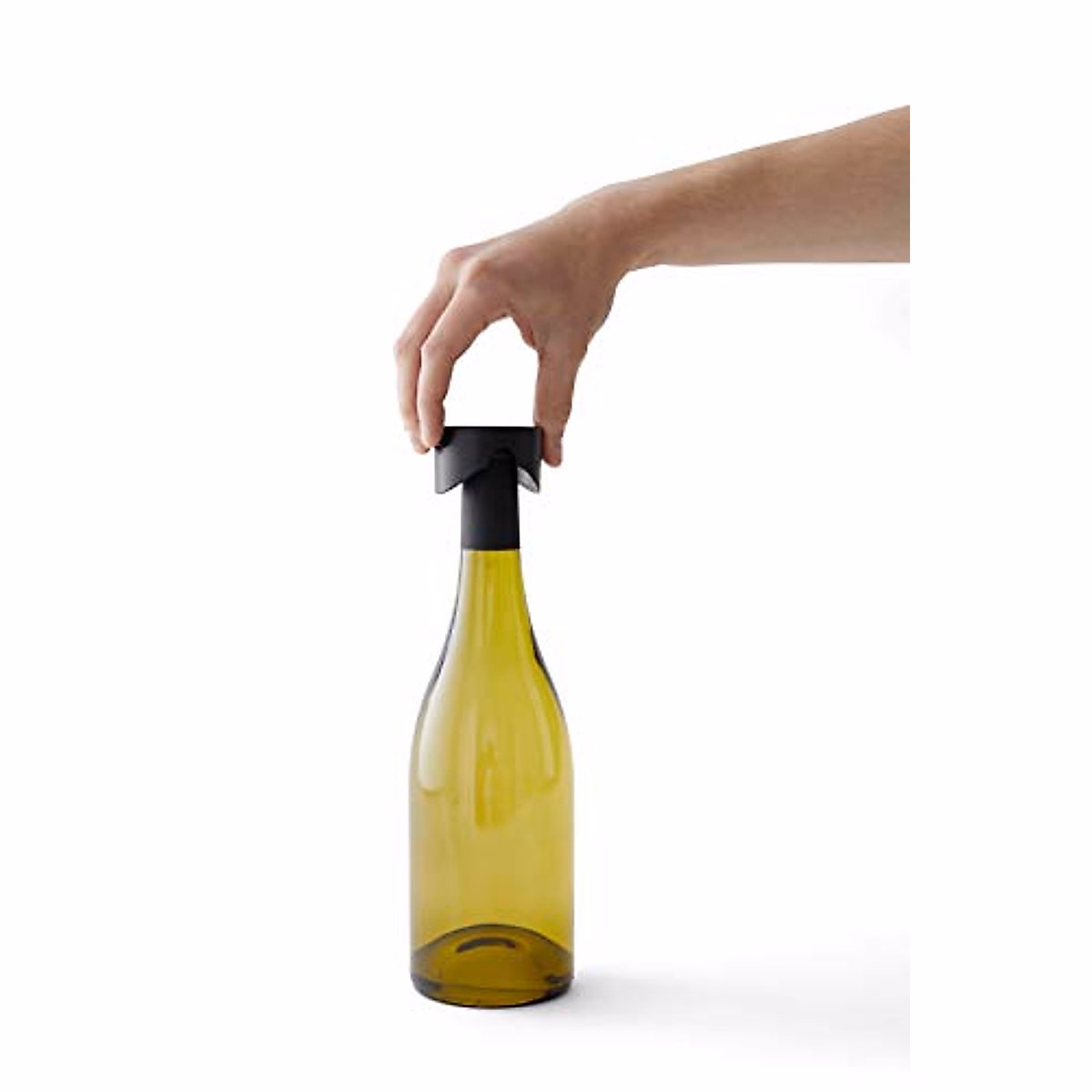 Rabbit Compact Electric Corkscrew Wine Bottle Opener, Black, 10.75 inches