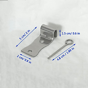 BOLWHAO 8 PCS Sofa Zig Zag Spring Repair Brackets Kit, Sofa Savers Sofa Zig Zag Spring Repair Brackets for Furniture Chair Couch Sofa Upholstery Spring Replacement Repair