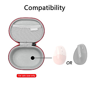RLSOCO Travel Case for Logitech MX Vertical/Lift Vertical Wireless Ergonomic Mouse (Black)