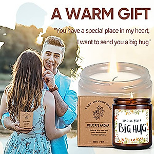 UOKPT Lavender Scented Candle Gifts for Women Unique Friendship Gift for Best Friend BFF Bestie Personalized Birthday Christmas Presents for Mothers Sister Men Female Coworker