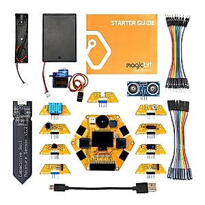 Magicbit Pro - Arduino Compatible STEM Innovation kit for Programming, IoT, Robotics & Electronics + 10 Plug and Play Sensor modules for Applications + ESP32 Powered + Free Learning Content