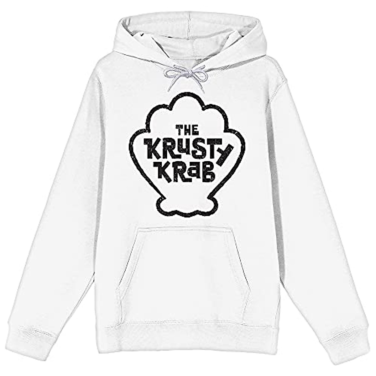 Bioworld The White Krusty Krab Logo Hoodie- M