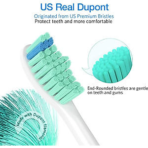 Senyum Replacement Toothbrush Heads Compatible with Philips Sonicare Electric Brush Heads E-Series, 6 Pack