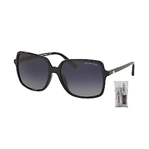 Michael Kors MK2098U 3781T3 56MM Black/Grey Gradient Polarized Square Sunglasses for Women+ BUNDLE With Designer iWear Eyewear Kit