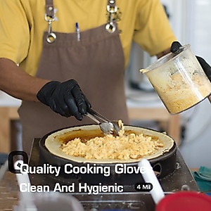 Infimor Nitrile Exam Gloves Latex Free & Powder Free 5 Mil Non-Sterile Disposable Nitrile Gloves for Cooking, Cleaning