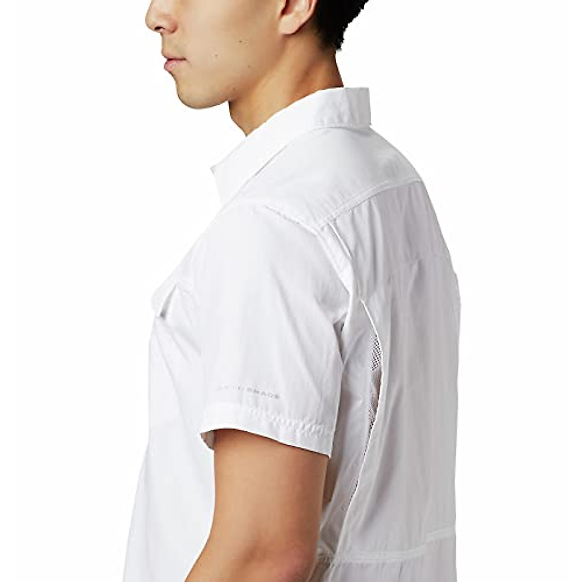 Columbia Men's Silver Ridge 2.0 Short Sleeve Shirt, UV Sun Protection, Moisture Wicking Fabric, White, Medium