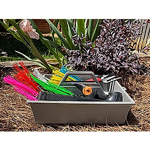 Trail Chasers Ground Markers Yellow 6 Inch Marking Whiskers with Lightweight Non-Rust Aluminum Stakes (Pkg of 25)