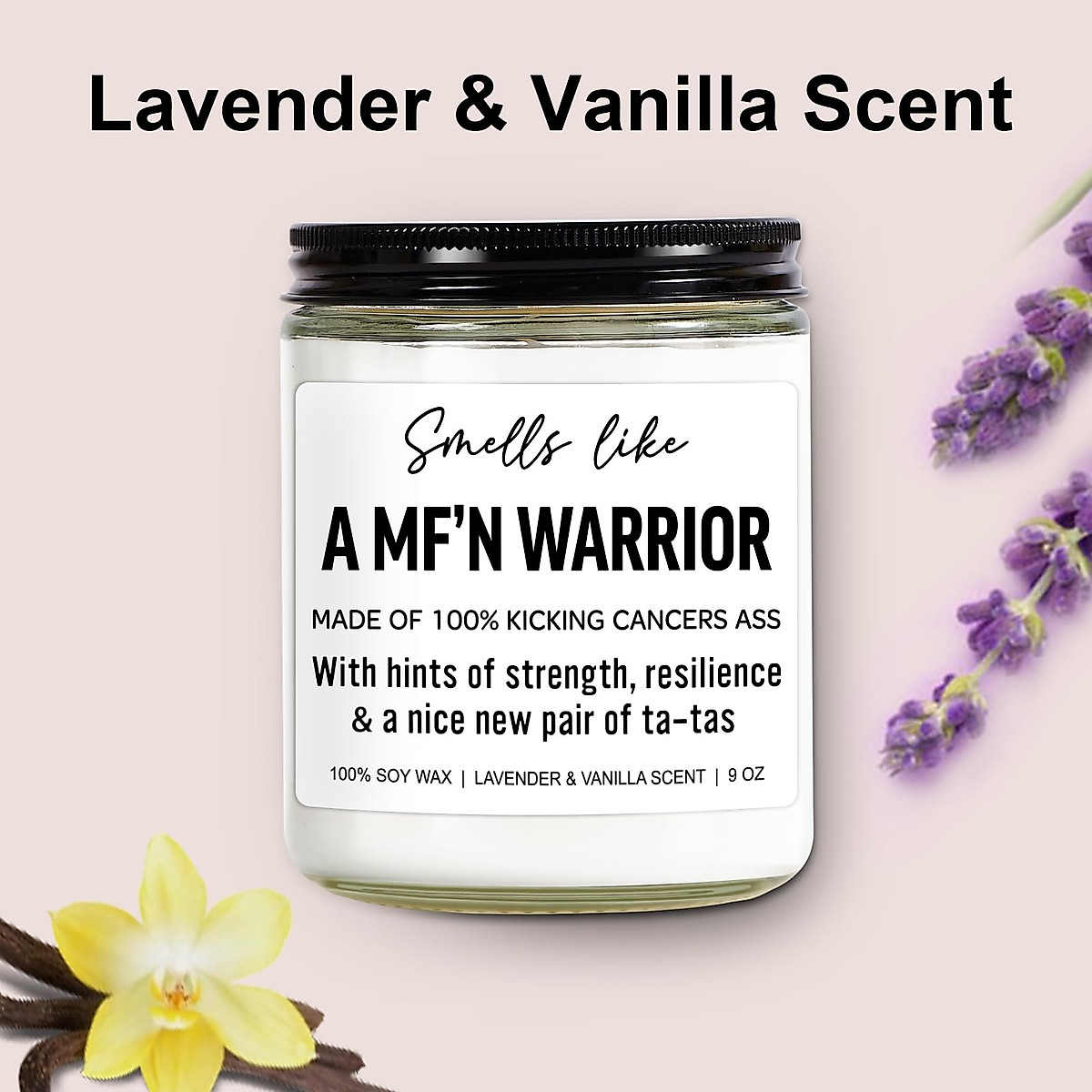 Younift Funny Breast Cancer Survivor Candle, Breast Cancer Gifts for Woman, Cancer Care Gifts for Women, After Breast Surgery Gifts, Mastectomy, Comfort Items for Chemo Patients, Cancer