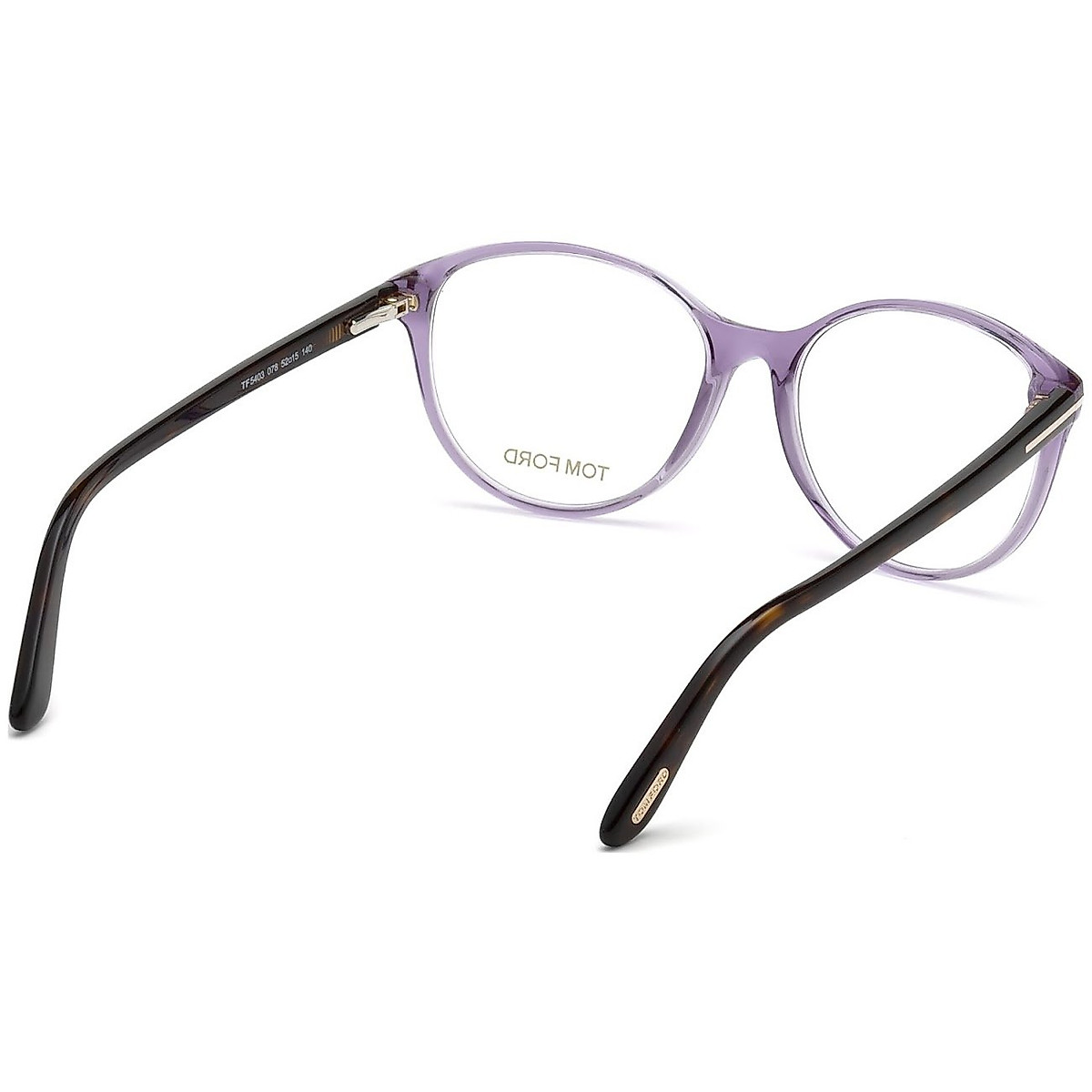 Tom Ford - FT 5403, Round, ACETATE/SILVER, women, LILAC (078 A), 54/15/140