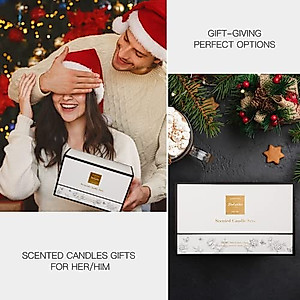 4 Pack Candles for Home Scented, 4×5.6 oz 4×35 Hour Burn Sage & Lavender Candles Set, All Natural Non-Toxic Soy Candles, Aromatherapy Candle Gift for Women Valentines Day Gifts