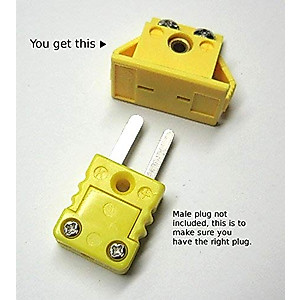Panel Mount k-Type thermocouple Miniature Jack Socket for Miniature thermocouple Connector Plug
