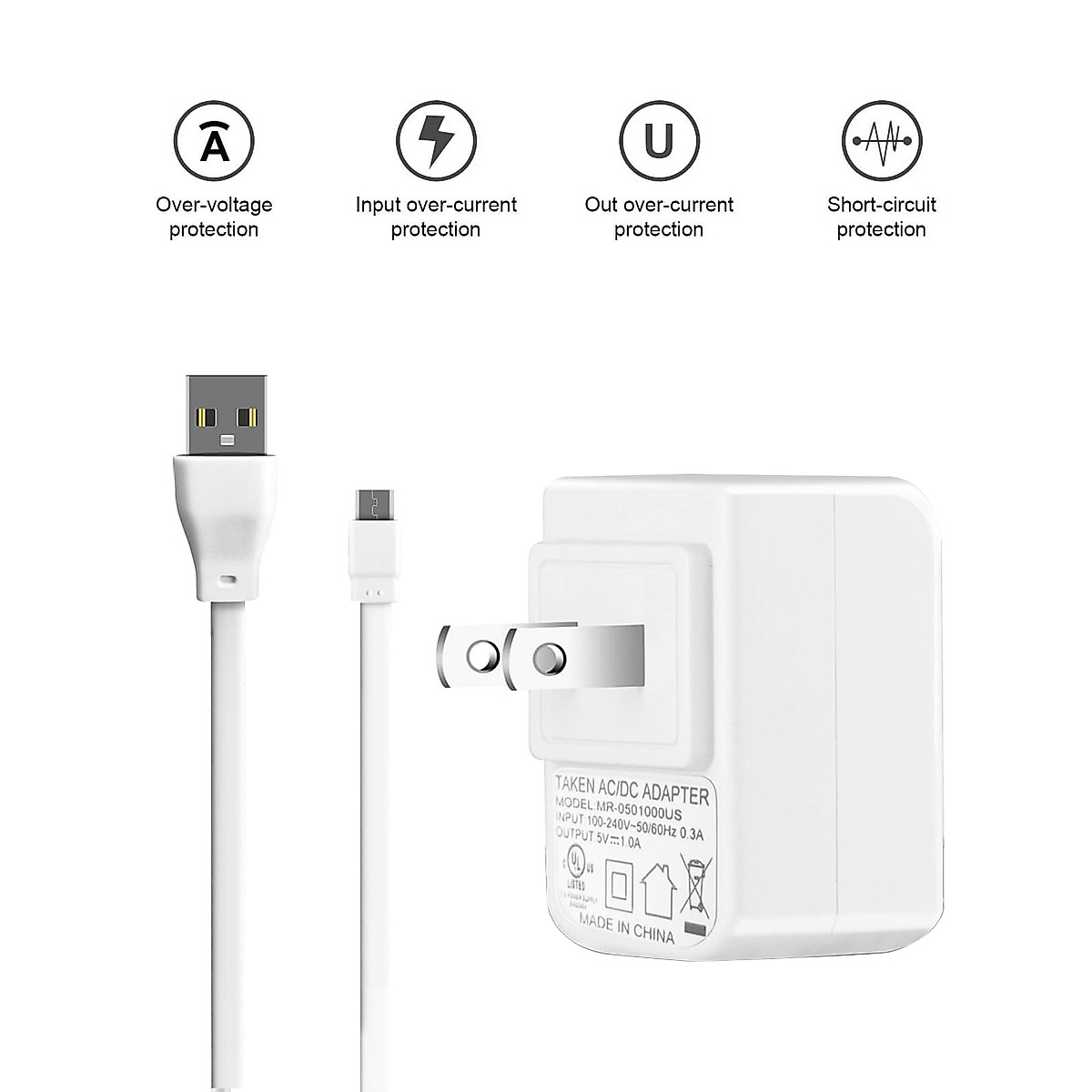 16.5 FT Power Extension Cable Charger for Wyze Cam V3, Wyze Cam Outdoor, Blink Outdoor, Yi Camera, Simplisafe, Arlo Essential, KasaCam, Weatherproof Charging Cord with Adapte for Security Camera