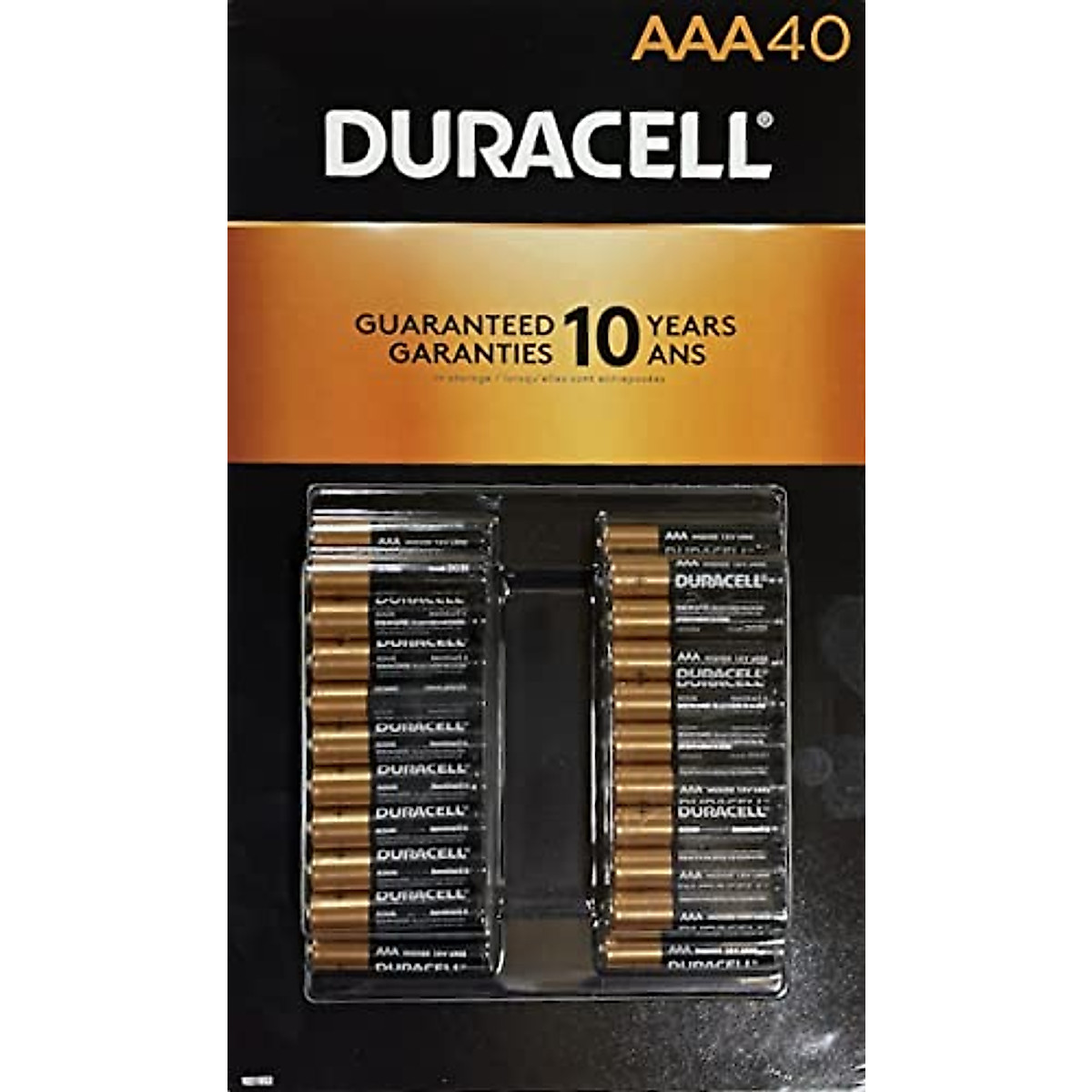 Duracell - CopperTop AAA Alkaline Batteries - Long Lasting, All-Purpose Triple A Battery for Household and Business - 40 Count