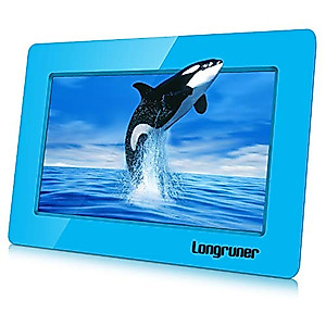 ETEPON Capacitive Touch LCD Display HDMI Input 1024× 600 with Case Stand for 7 Inch Raspberry Pi Screen (EP711), Black