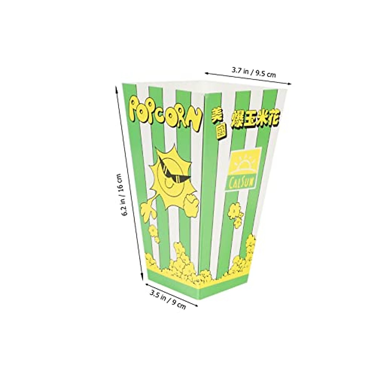 NOLITOY 100pcs Popcorn Boxes Snack Container Snack Box Container Ornament Container Disposable Popcorn Boxes Snack Containers Party Snack Container Popcorn Bucket Food Box Container Box