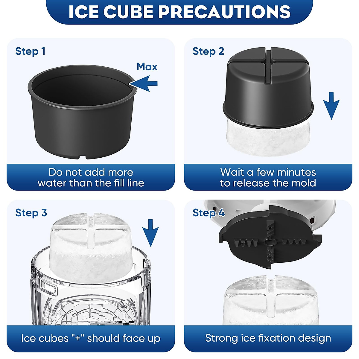 Hozodo Shave Ice Attachment for Kitchenaid Stand Mixers, Snow Cone Machine for Kitchenaid Mixer Attachments with Coarse and Fine Blades, 8 Ice Cube Molds