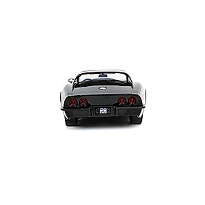 Jada Toys Bigtime Muscle 1:24 1969 Chevy Corvette Stingray Die-cast Black, Toys for Kids and Adults
