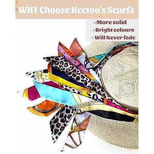 kcctoo Purple Blue Scarf Bags for Women Handbag Scarfs Band Hair Neck Scarves Fashion Gifts