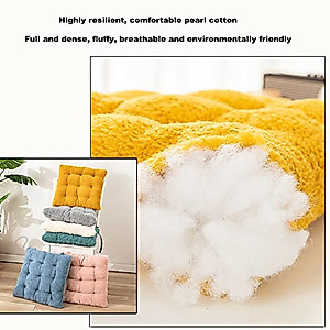 Gruytoie Round Chair Seat Cushions, Comfortable Garden Kitchen Patio Sofa Seat Pads Dining Chair Cushion Pad, for Indoor Outdoor Décor (H 50X50cm)