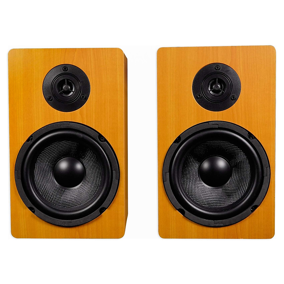Rockville (2) RockShelf 68C 400w Wood 6.5"" Home Theater Bookshelf Speakers/8 Ohm, ROCKSHELF 68C V2