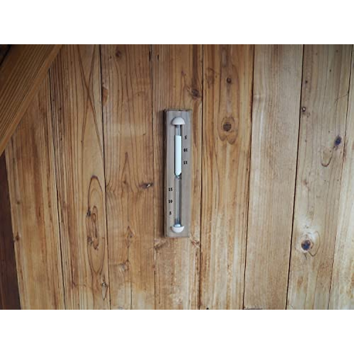 HSE Deluxe Cedar Wall-Mounted Rotating Sauna Sand Timer-15 Minutes-Choose Your Sand Color (15 Minutes, White)