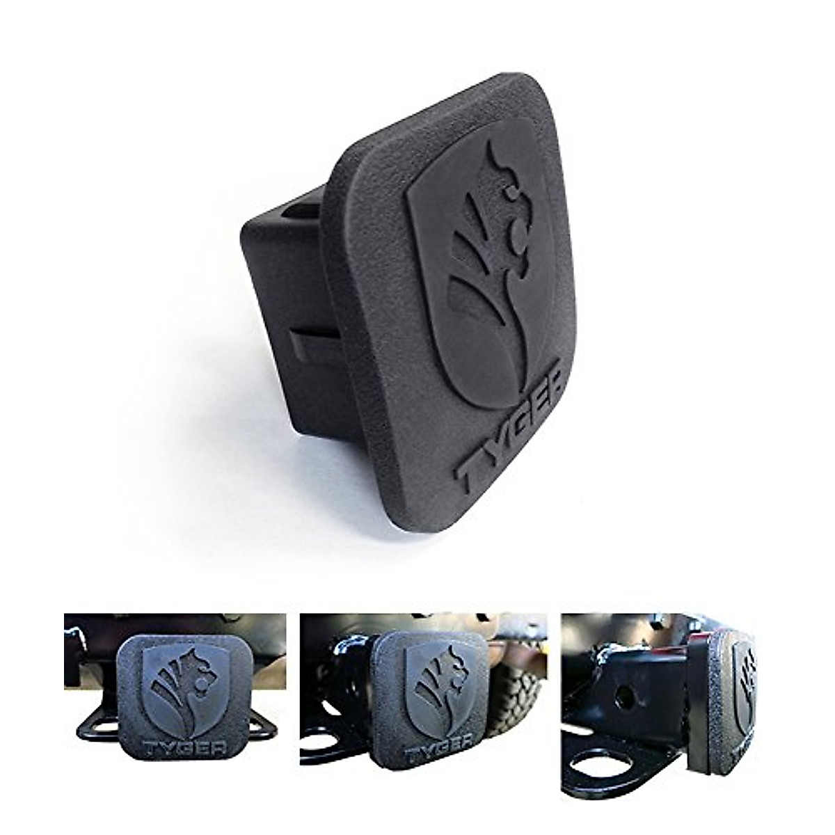 Tyger New Hitch Cover Universal Fit on 2inch Towing Trailer Hitch Receiver Tube