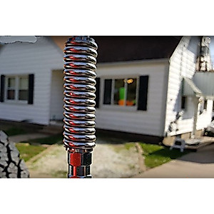 SS-3H CB Antenna Spring Mount - Heavy Duty Stainless Steel Antenna Electronics Spring to Fit for Mobile/in-Vehicle CB Radio Antenna Mount up to 60" Long and 3/8" - 24 Threads.