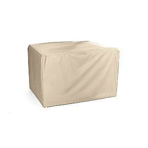 Covermates Outdoor Modular Club Chair Cover - Water Resistant Polyester, Drawcord Hem, Mesh Vents, Seating and Chair Covers, 34W x 34D x 30H, Khaki