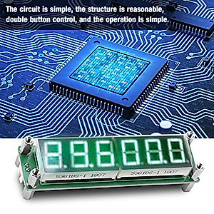 Frequency Counter PLJ-6LED-H LED Display Digital Frequency Counter 1MHz- 1000MHz(Green)