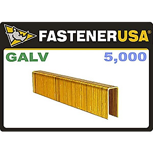 1" Leg x 7/16" Crown 16GA GALV N13 Staples 5,000ct | N13J